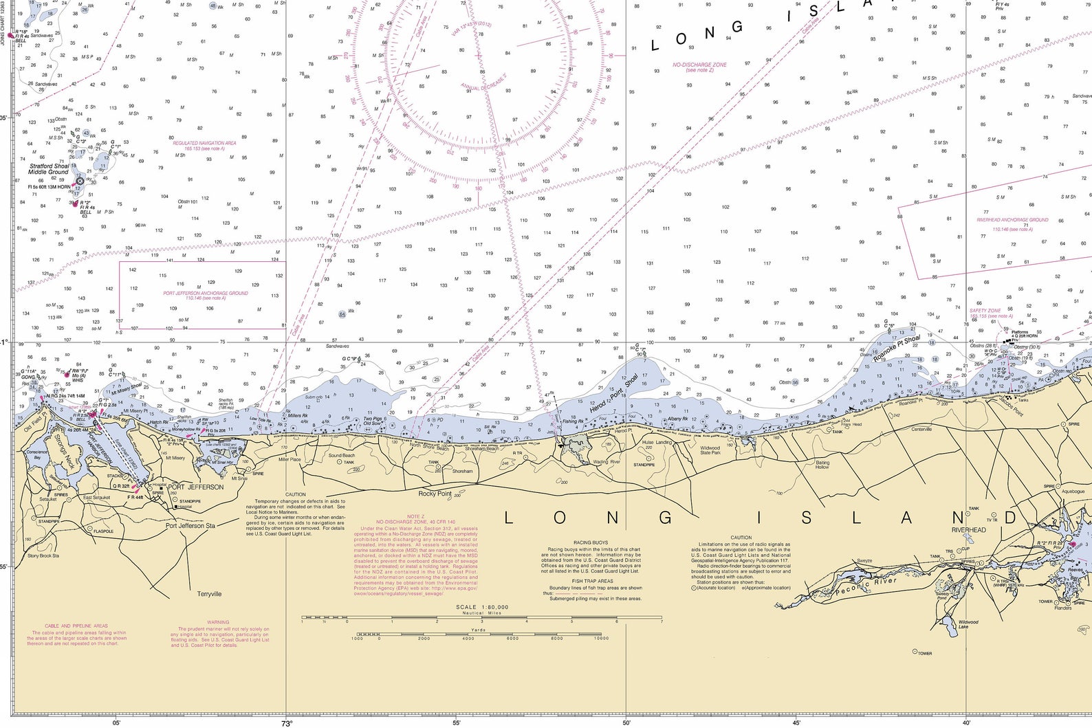 Long Island Sound Eastern Part 2014 Nautical Map - Etsy