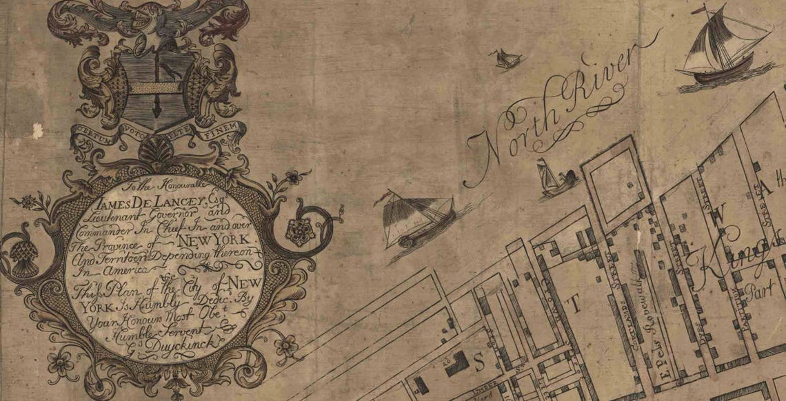 New York City Old Map 1755 Maerschaick From Early Survey - Etsy