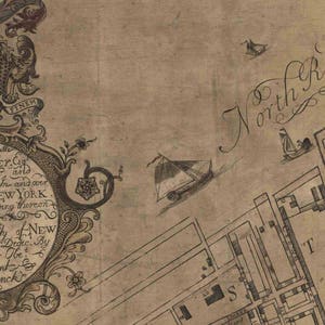 New York City Old Map 1755 Maerschaick - From Early Survey Reprint NYC ...