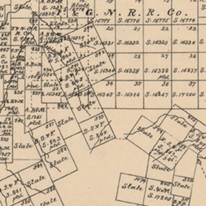 Encinal County, Texas - 1879 - Old Wall Map Reprint With Land Owners ...