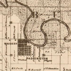 Linn County Iowa 1859 Old Wall Map With Landowner Names Farm Lines ...