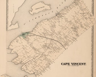 Cape Town Old Map | Etsy