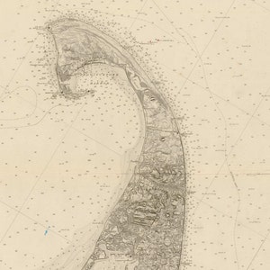 Cape Cod Bay - 1910 Nautical Map - Reprint - AC 80000 - Chart 110 - Etsy