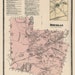 Wareham & Agawam Village 1879 Old Town Map Reprint Tremont Iron Works ...