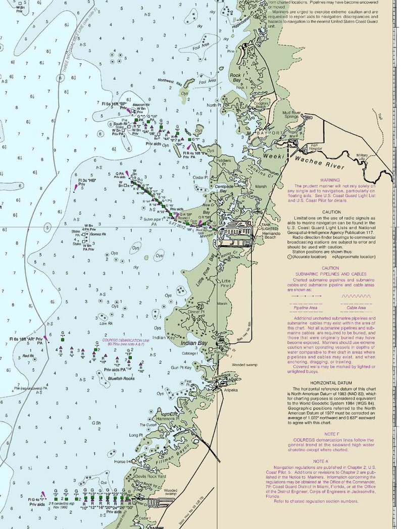 Anclote Keys to Crystal River 2014 Chassahowitzka Bay Indian | Etsy