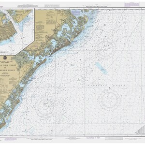 Little Egg Inlet to Hereford Light- 1984 Nautical Map Reprint - New ...