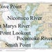 Smith Point to Cove Point - 2014 Nautical Map Reprint - Chesapeake Bay ...