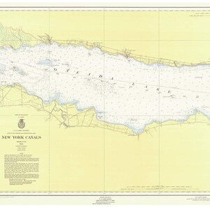 Oneida Lake 1956a NY Nautical Map Reprint - Great Lakes NY #3 - 184 - Etsy