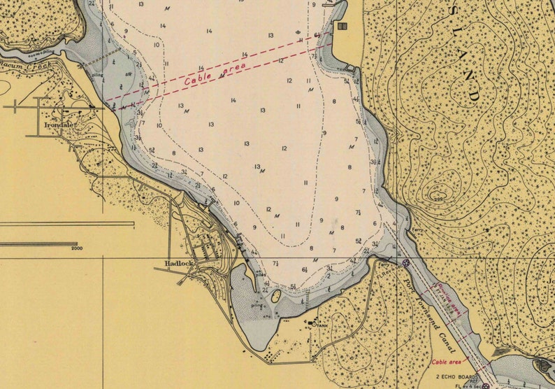 Port Townsend 1948 Nautical Map, Washington, Reprint PC Harbors Puget ...