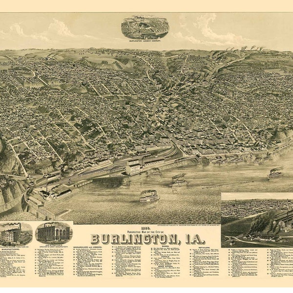 Burlington Iowa - Etsy