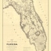 Florida 1839 State Map by Zachary Taylor Reprint | Etsy