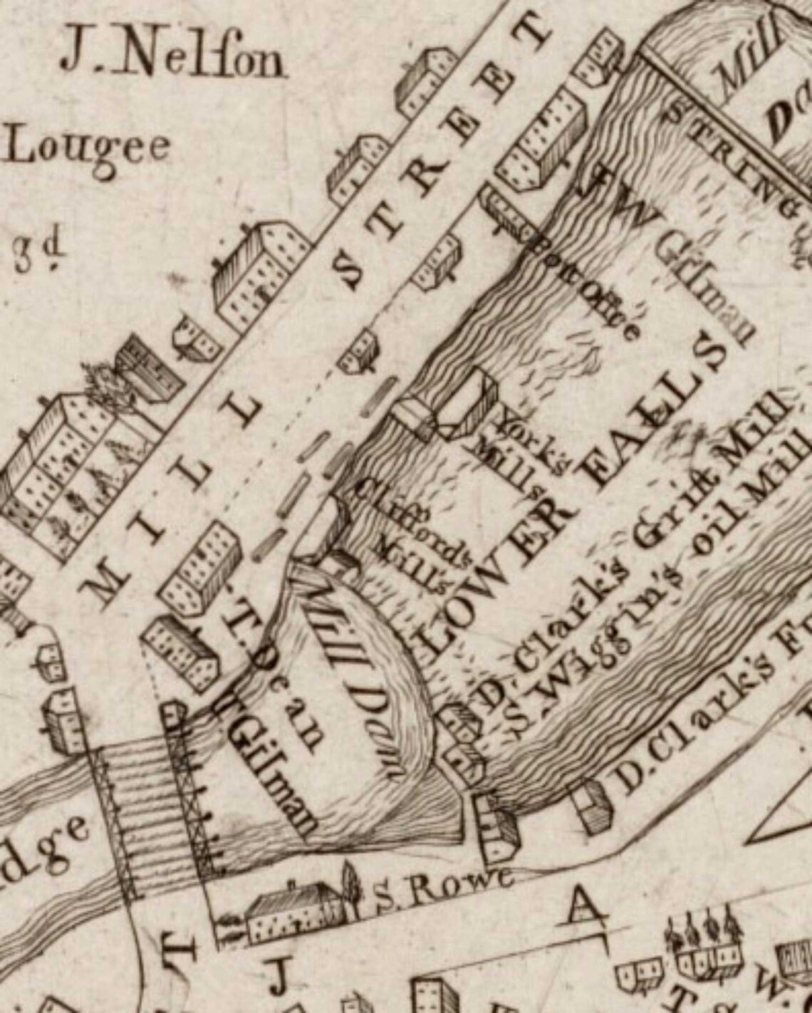 Exeter Village 1802 Old Map New Hampshire Reprint Homeowner - Etsy