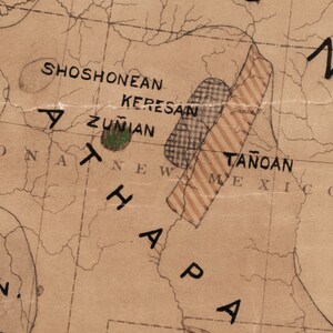 Indian Tribes North America 1890 - Old Map Reprint North America ...