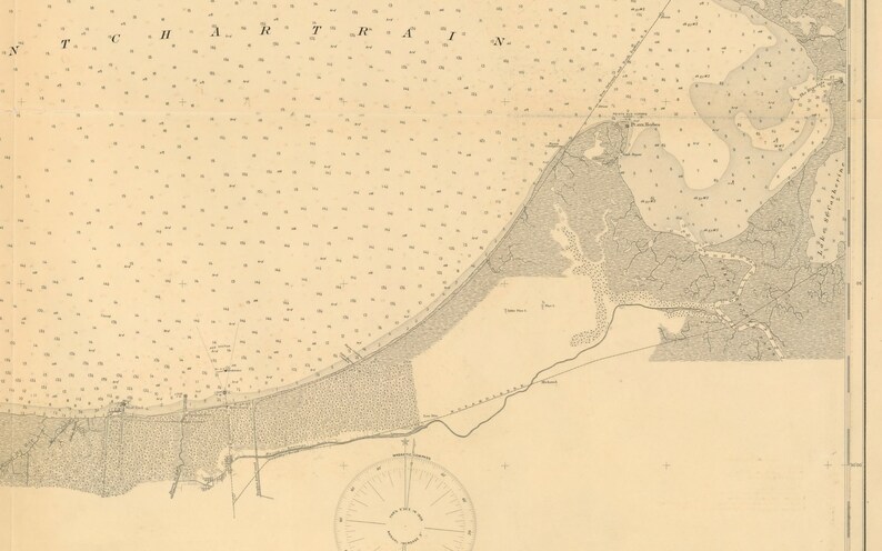 Lake Pontchartrain & Maurepas 1906 Nautical Old Map Reprint | Etsy
