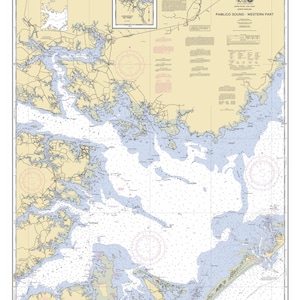 Pamlico Sound 2012 Western Sheet - Outer Banks Ocracoke Vandemere ...