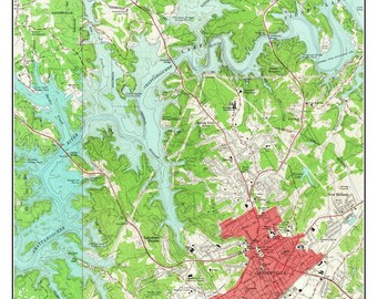 Lake Lanier Ga Map - Etsy