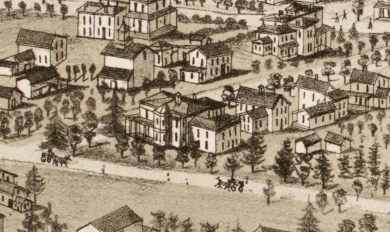 Forestville Connecticut 1880 Birds Eye View CT Reprint - Etsy