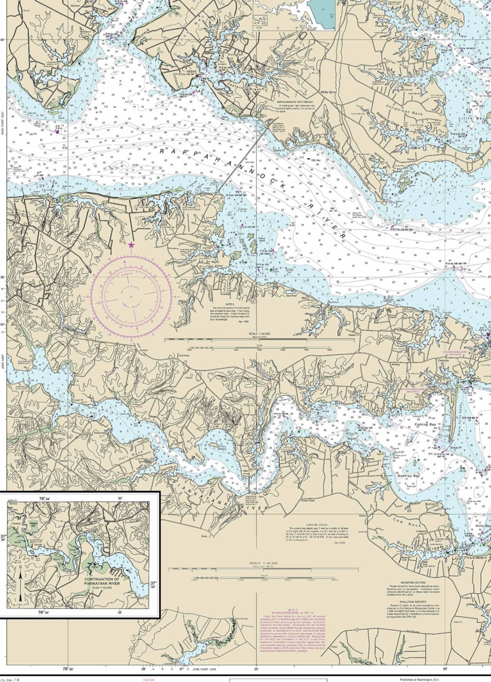 Rappahannock River Entrance Piankatank & Great Wicomico River | Etsy