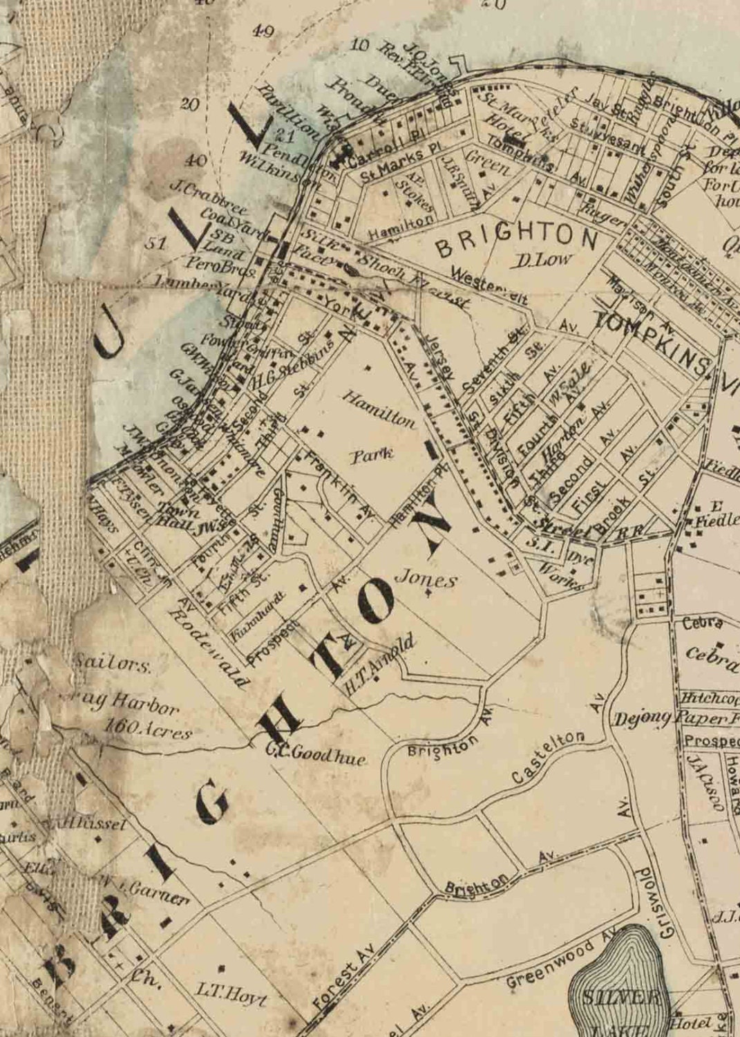 Staten Island richmond County New York 1872 Old Wall Map - Etsy