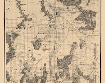 Tucson Map Print - Etsy