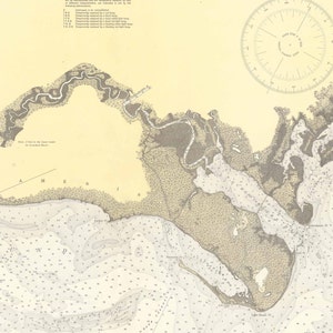 Apalachee Bay and St. Georges Sound 1938 Nautical Map Reprint Florida ...