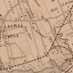 Queens 1872 Old Town Map - With Homeowner Names New York Reprint ...