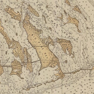 Sombrero Key to Sand Key 1932 - Nautical Map Fanny Keys Florida 80000 ...