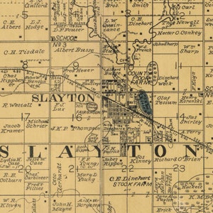 Murray County Minnesota 1898 - Old Wall Map Reprint With Homeowner ...
