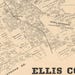 Ellis County, Texas - 1879 - Old Wall Map Reprint With Land Owners ...
