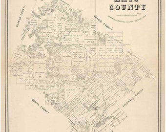 Willacy County Texas 1921 Old Wall Map Reprint With Land | Etsy