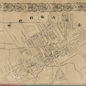 Huron County Ohio 1859 - Old Wall Map Reprint With Homeowner Names ...