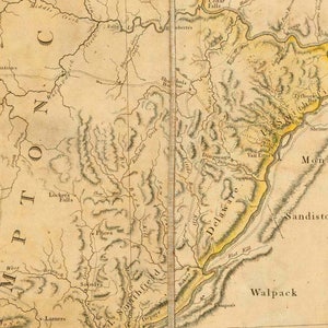 Pennsylvania 1792 Old State Map Howell Early Roads - Reprint - Etsy