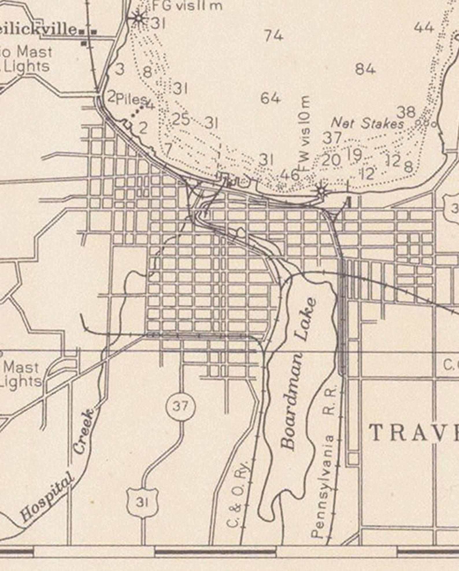 Grand Traverse Bay to Little Traverse Bay - 1947 Lake Michigan ...