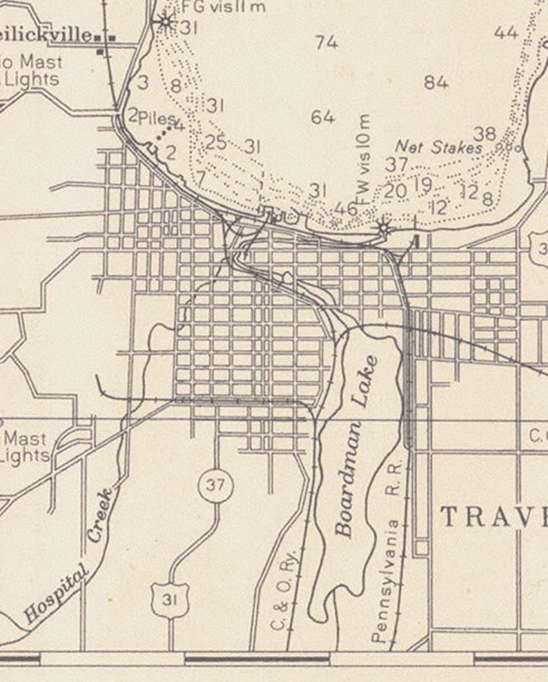 Grand Traverse Bay to Little Traverse Bay - 1947 Lake Michigan ...