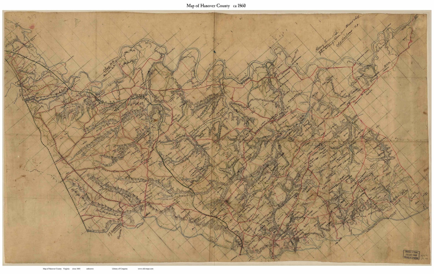 Old Virginia County Maps