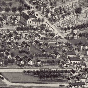 Branford Connecticut 1905 Birds Eye View CT Reprint - Etsy