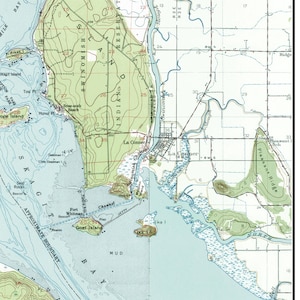 Fidalgo Island - Ca. 1951 - USGS Old Topographic Map Custom Composite ...