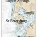 Tampa Bay to St Joseph Sound 1928 Nautical Map Tarpon Springs St ...