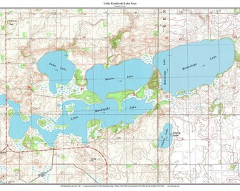 Wall Hangings Minnesota Mankato Swan Lake 1965 USGS Old Topographic Map ...
