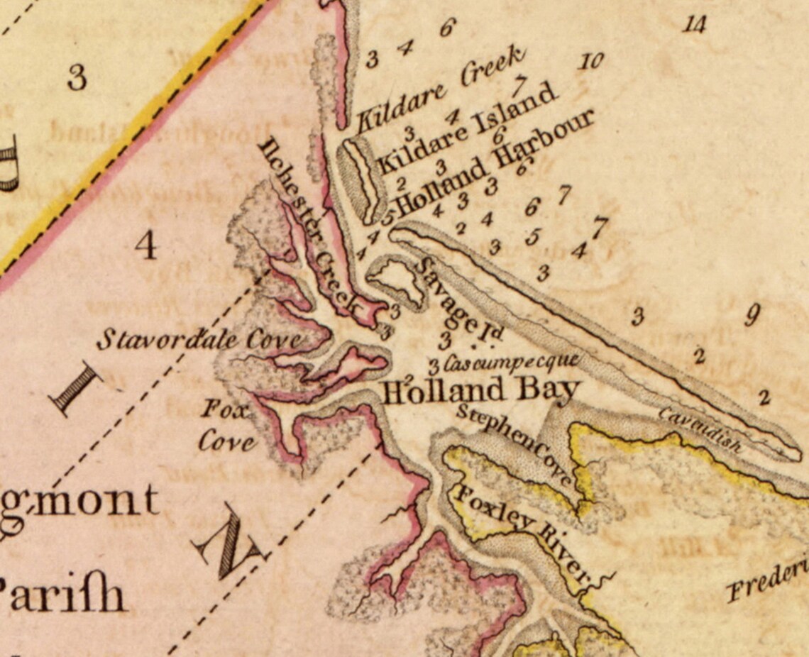 Prince Edward Island 1775 Old Map Reprint PEI Canada Gulf St - Etsy