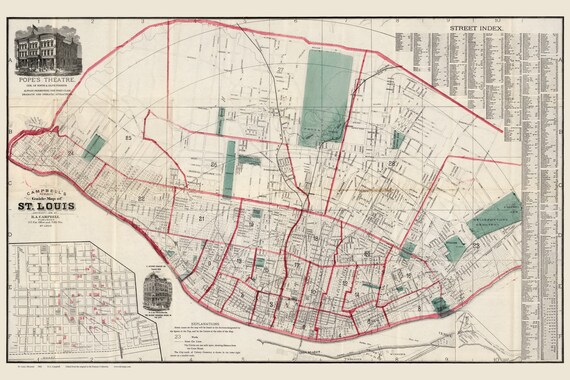 Original St Louis Street Grid