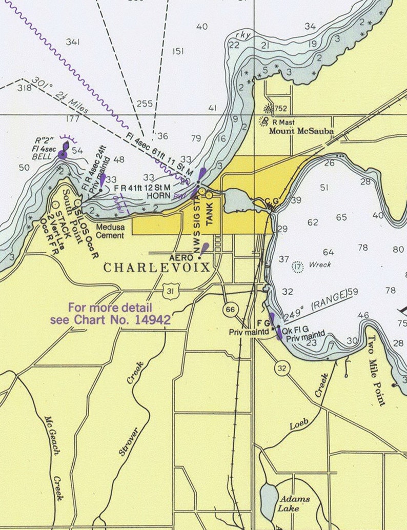 Grand Traverse Bay to Little Traverse Bay - 1975 Lake Michigan ...