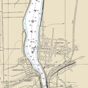 Lower Niagara River - 2023 - New York and Ontario - Nautical Map ...