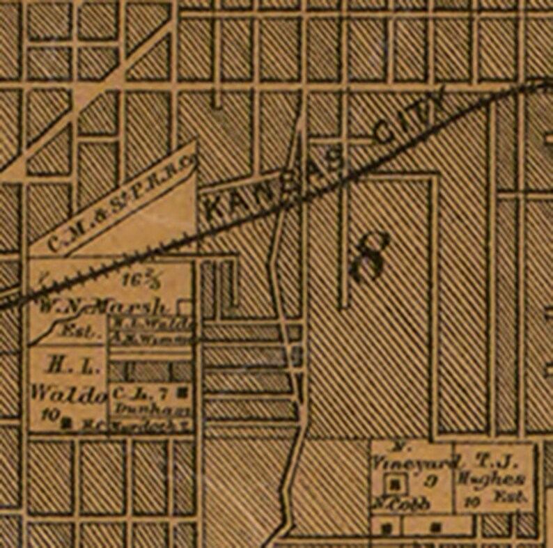 Jackson County Missouri 1887 Old Wall Map With Landowner & - Etsy Jackson County Missouri 1887 Old Wall Map With Landowner & - Etsy