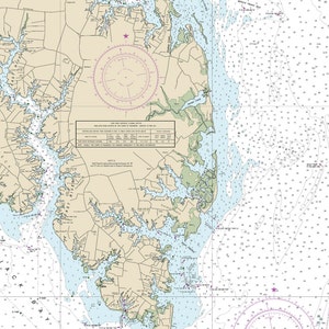 York River Entrance and Mobjack Bay - 2014 Nautical Map - Chesapeake ...