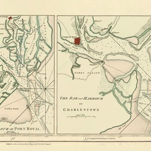 North & South Carolina 1775 State Map - Henry Mouzon - Reprint State - Etsy