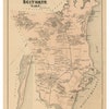 Cape Cod 1858 Map - Wall Map Reprint With Homeowner Names - Barnstable ...