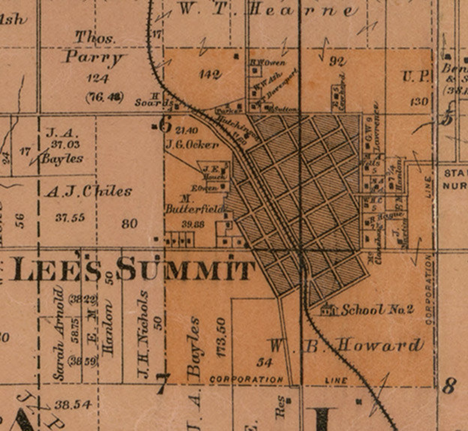 Jackson County Missouri 1887 Old Wall Map With Landowner & - Etsy Jackson County Missouri 1887 Old Wall Map With Landowner & - Etsy