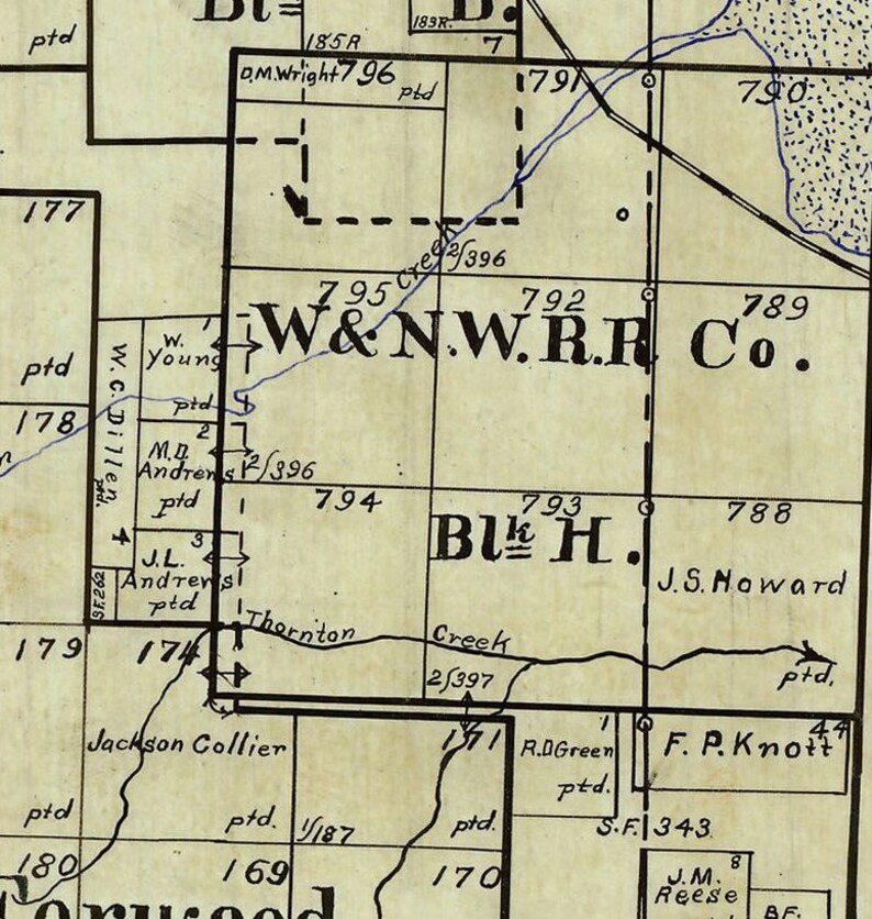 Hall County Texas 1902 Old Wall Map Reprint With Lot - Etsy