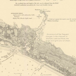 Old Topsail Inlet to Shallotte Inlet Including Cape Fear -1924 North ...